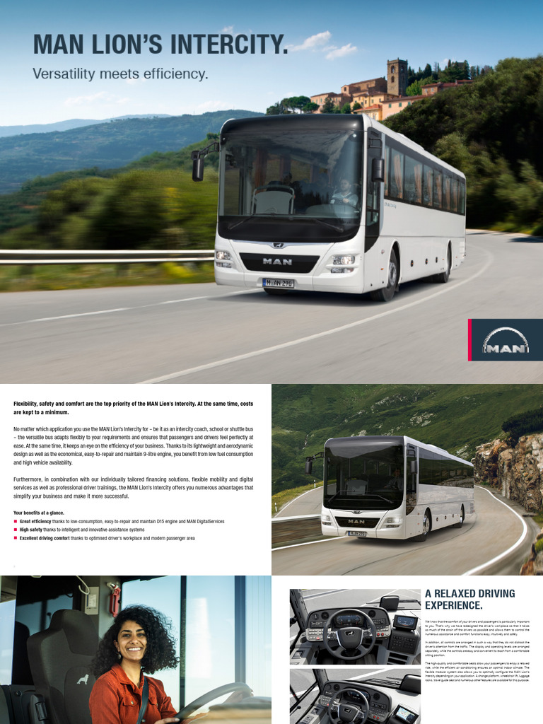 Man Bus Lions Intercity | PDF | Anti Lock Braking System | Transport