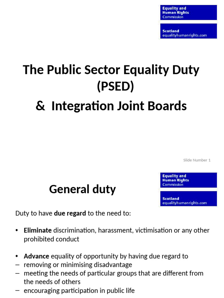 Presentation On Psed For Nhs Network On Ijbs | PDF | Gender Pay Gap | Social Policy