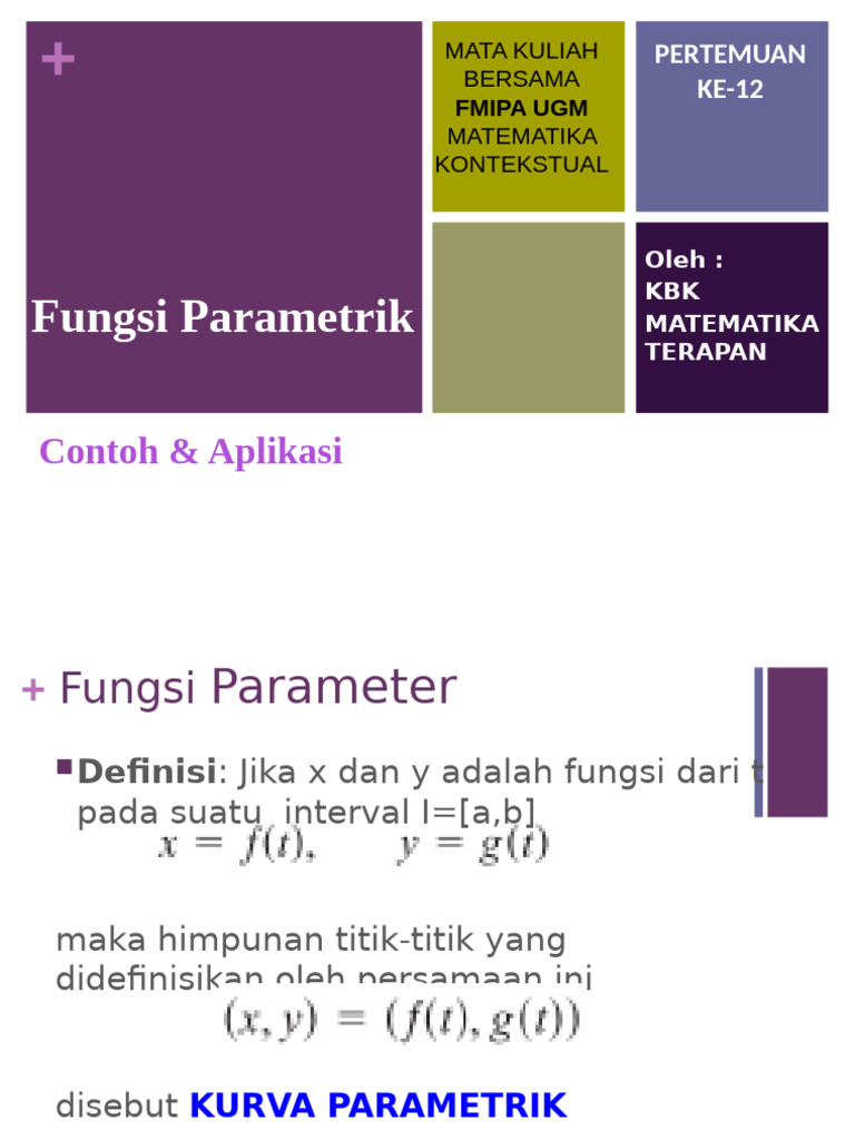 Fungsi Parametrik | PDF