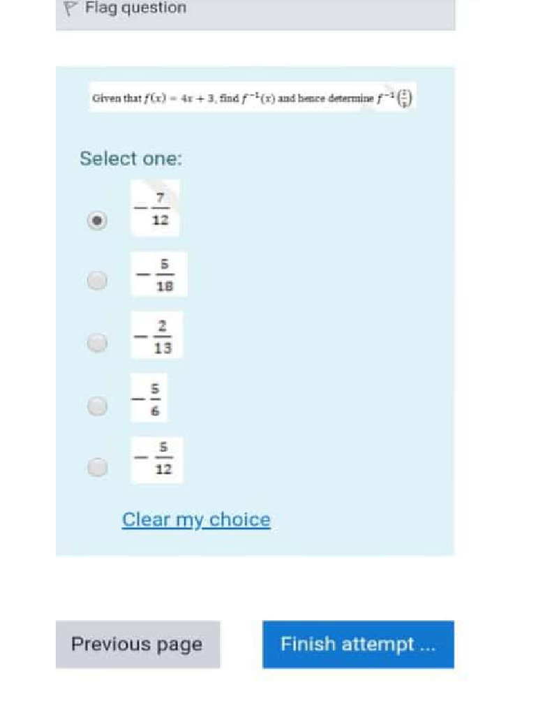 MTH 103 Past Question | PDF