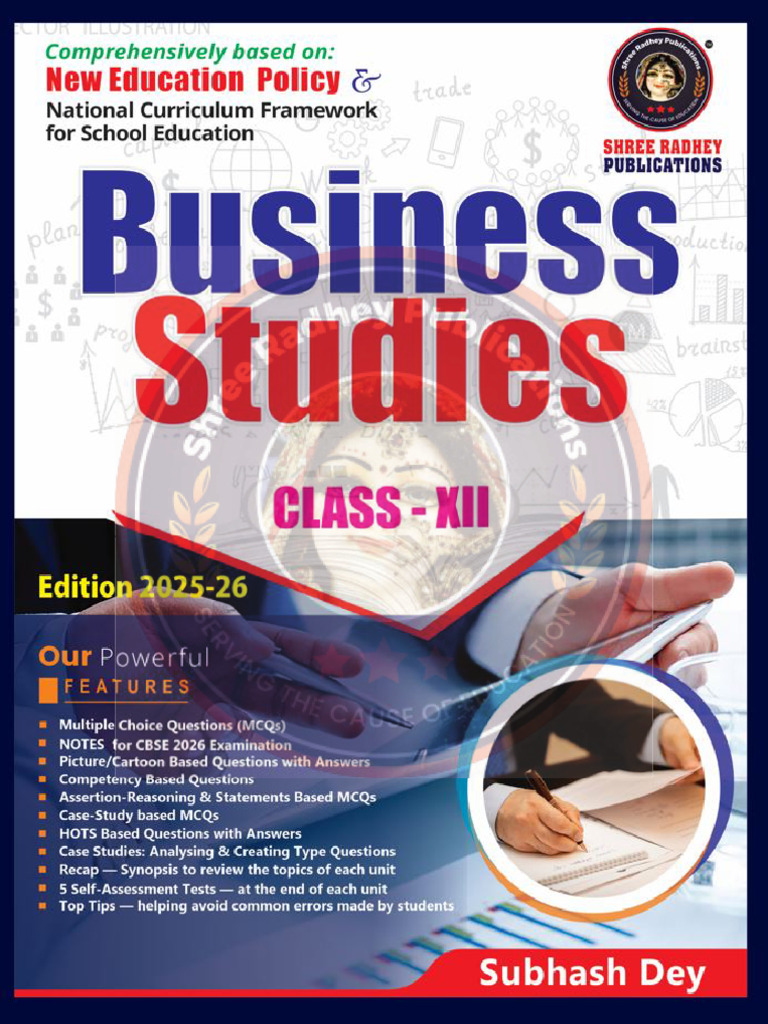 Subhash Dey's BST XII 2025-26 Sample PDF | PDF | Business Economics ...
