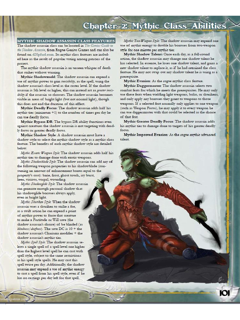 Mythic Shadow Assassin | PDF