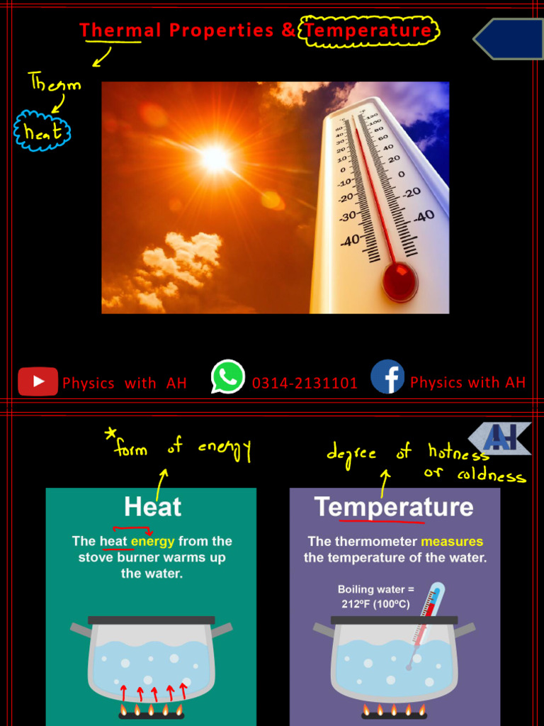 Thermal Properties & Temperature (Lecture 1) | PDF