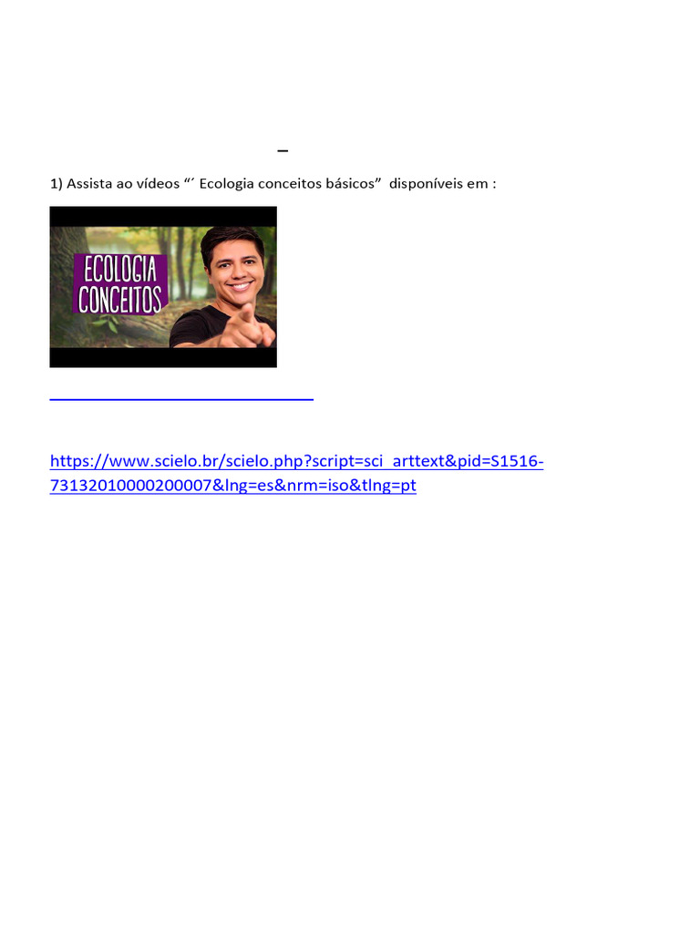 Aula Ecologia-Conceitos Basicos | PDF | Ecologia | Plantas