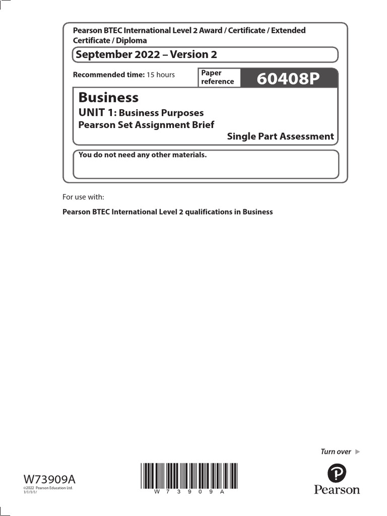 BTEC Business Level 2 Assignment 6 | PDF | Retail