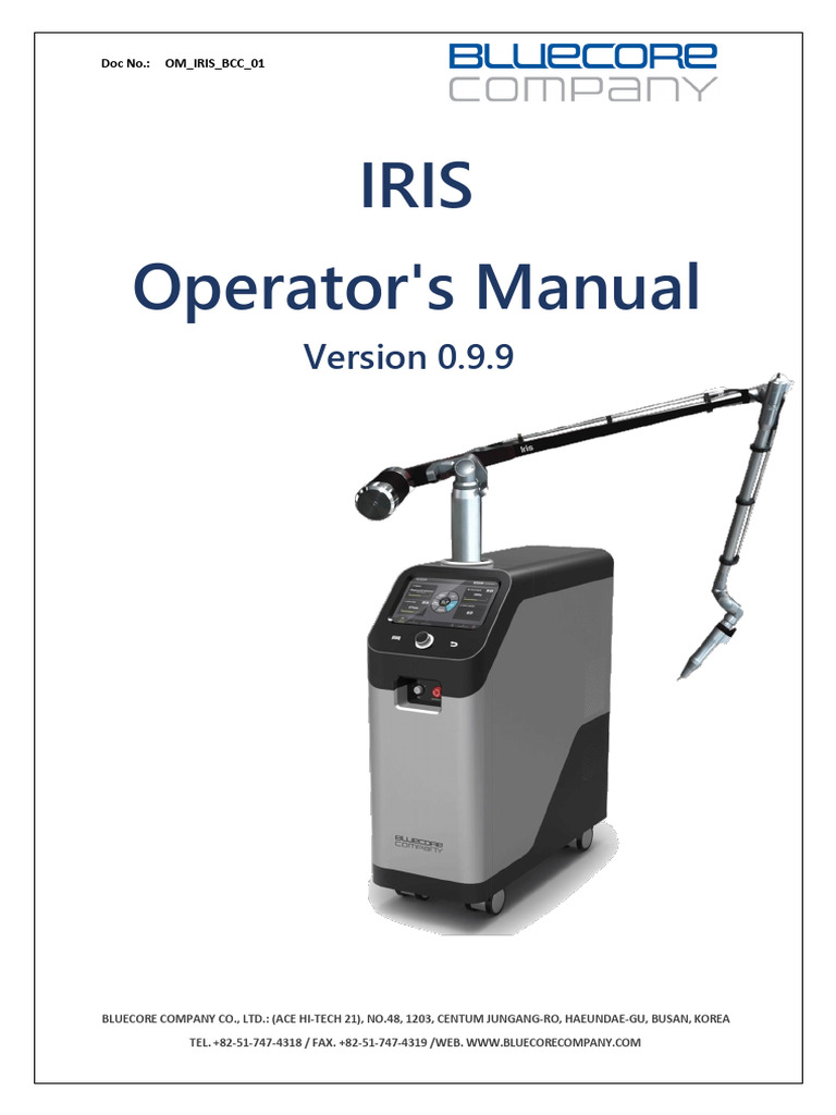 01. IRIS Operating Manual 0.99x-Final (2) | PDF | Electrical Connector ...