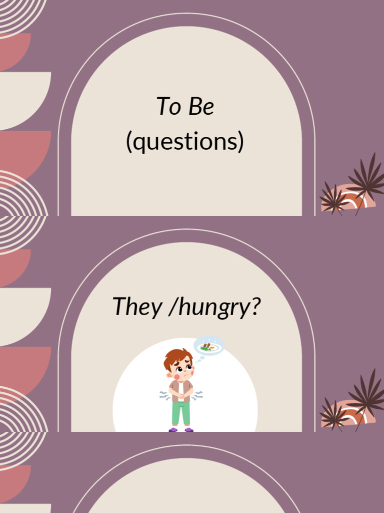 To Be Questions | PDF