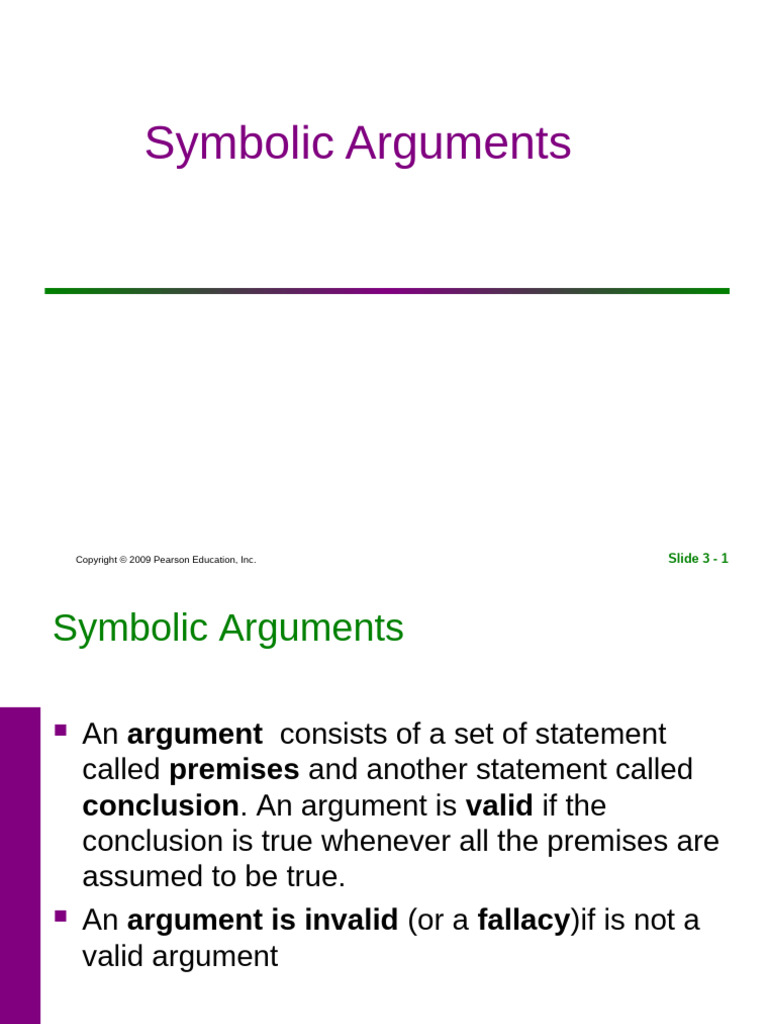Ppt 13 Symbolic Form | PDF | Argument | Reasoning