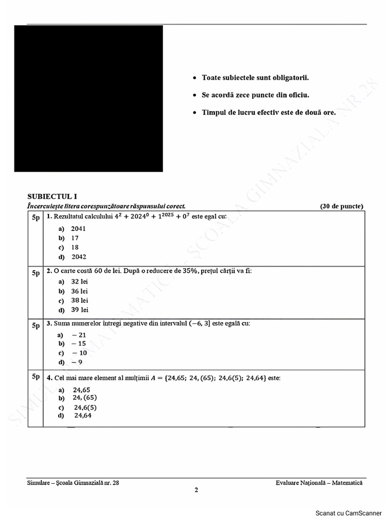 Sim Ula Resc 28 Bucuresti | PDF