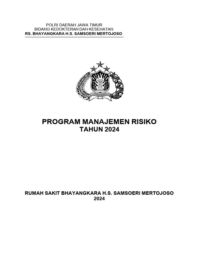 PROGRAM - MANAJEMEN - RISIKO - + - KERTAS - KERJA Tahun 2024 | PDF
