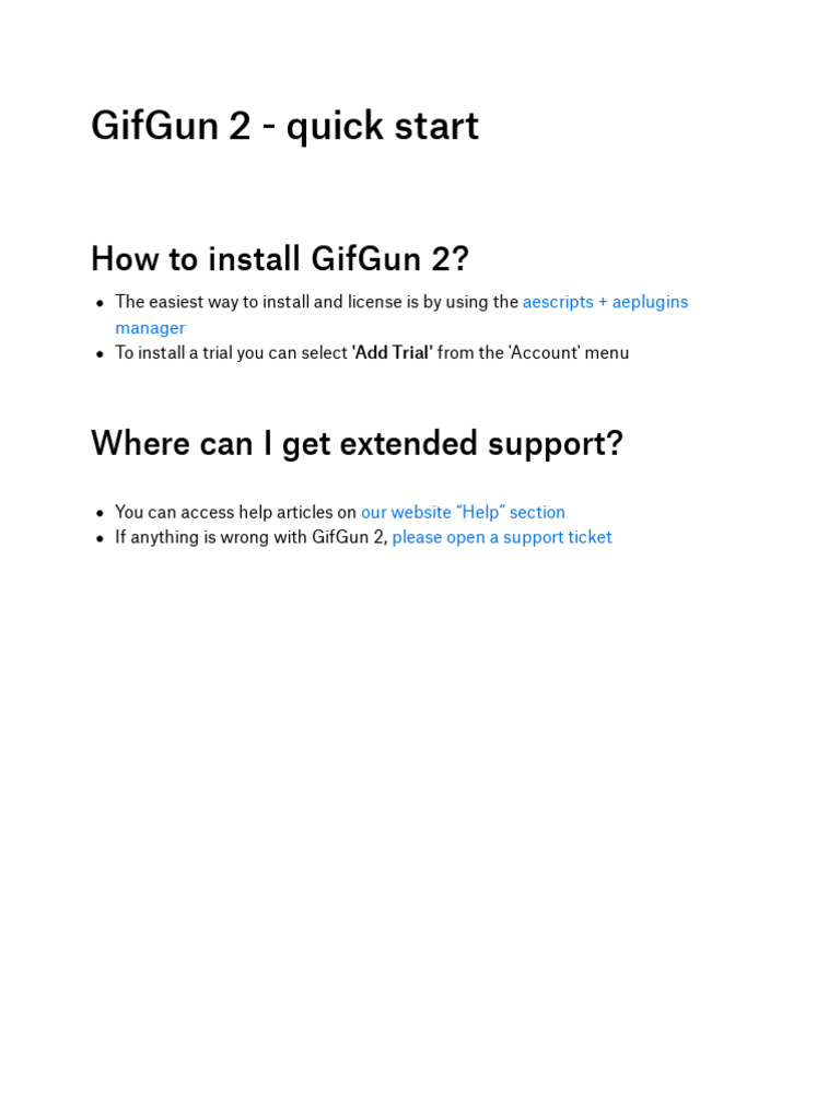 GifGun 2 - Quick Start | PDF