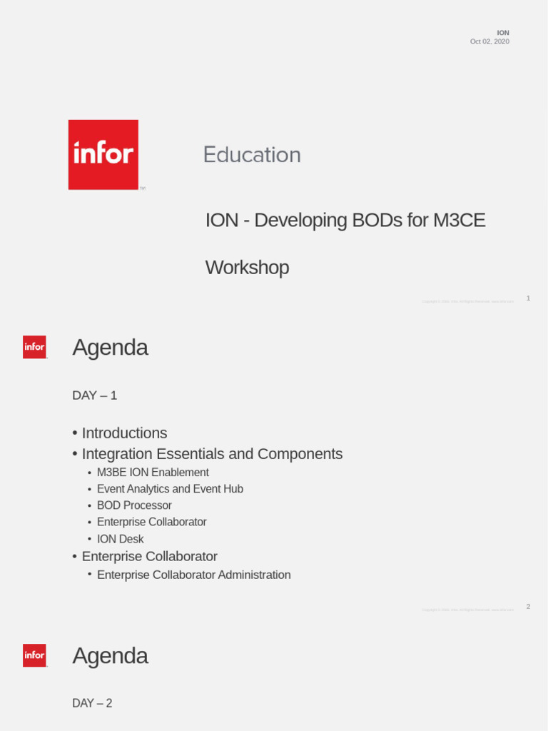 ION - Developing BODS For M3CE - Slides - Day3 | PDF | Xml Schema | Computing