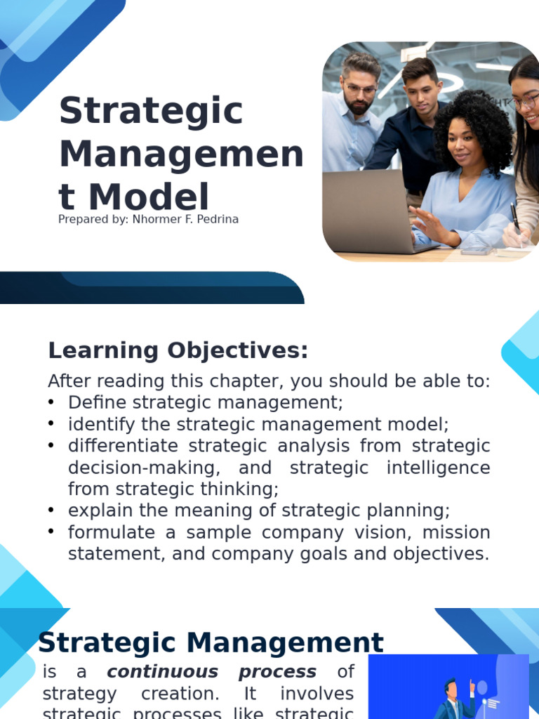 Chapter3-Strategic-Management-Model | PDF | Strategic Management | Goal