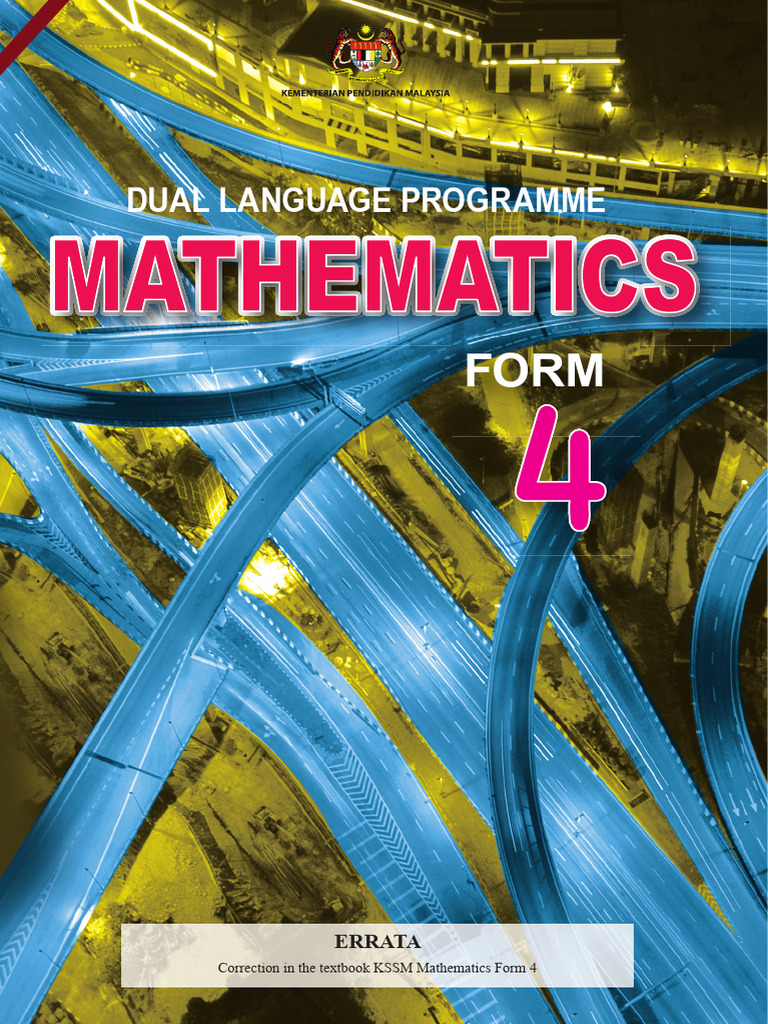 Errata for KSSM Mathematics Form 4 | PDF | Argument | Standard Deviation
