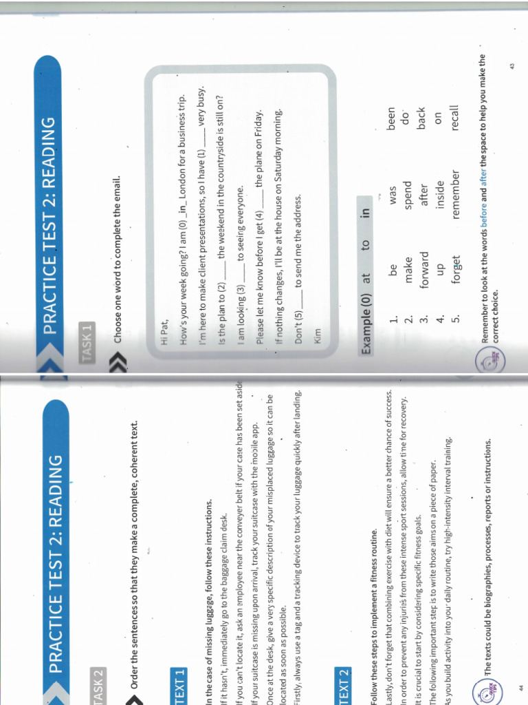 Lib 2 Reading Test 2 | PDF