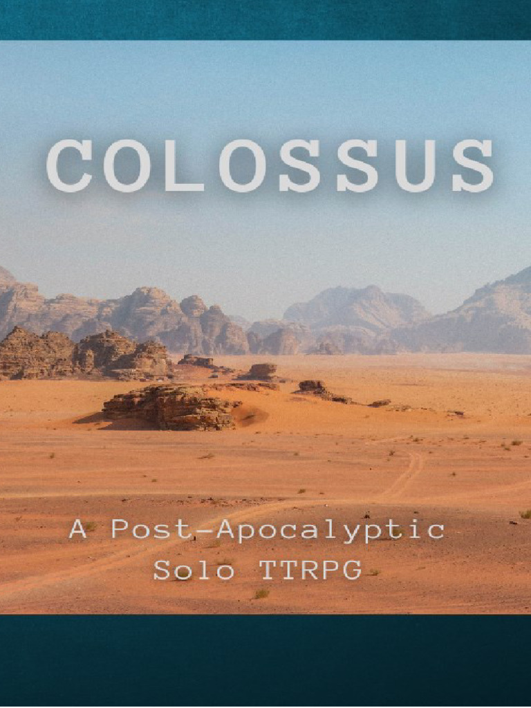 Colossus PDF | PDF | Tabletop Role Playing Game