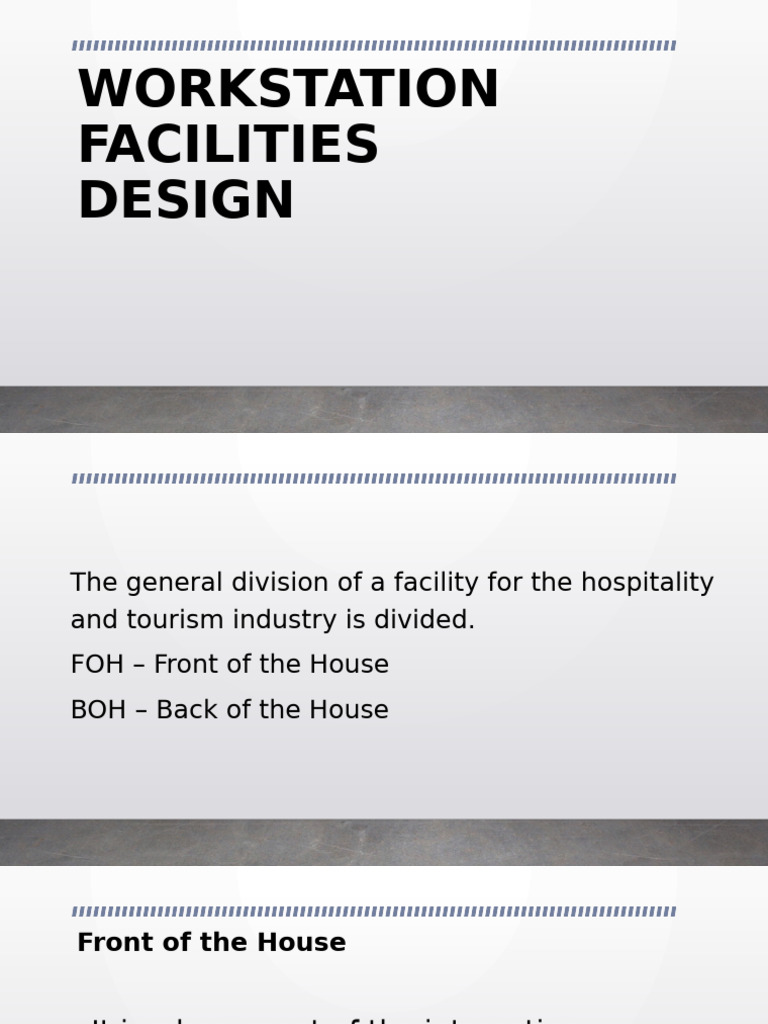 Workstation Facilities Design | PDF | Kitchen