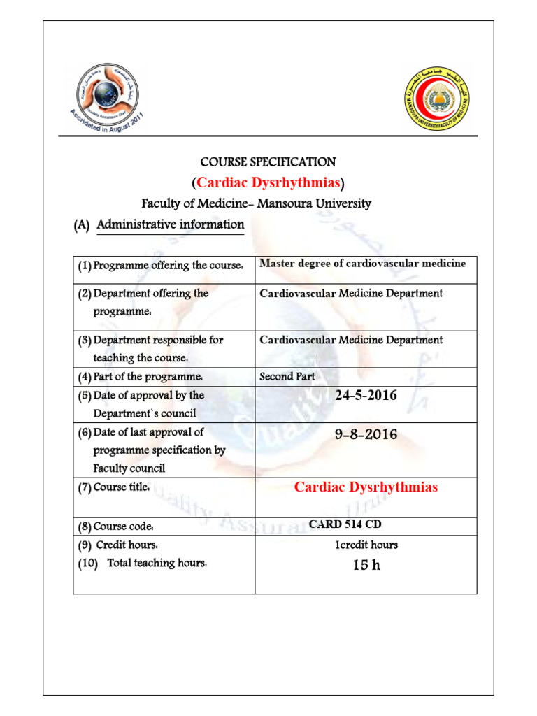 Elective Master Cardiac Dysrhhythmias | PDF | Cardiology | Artificial ...