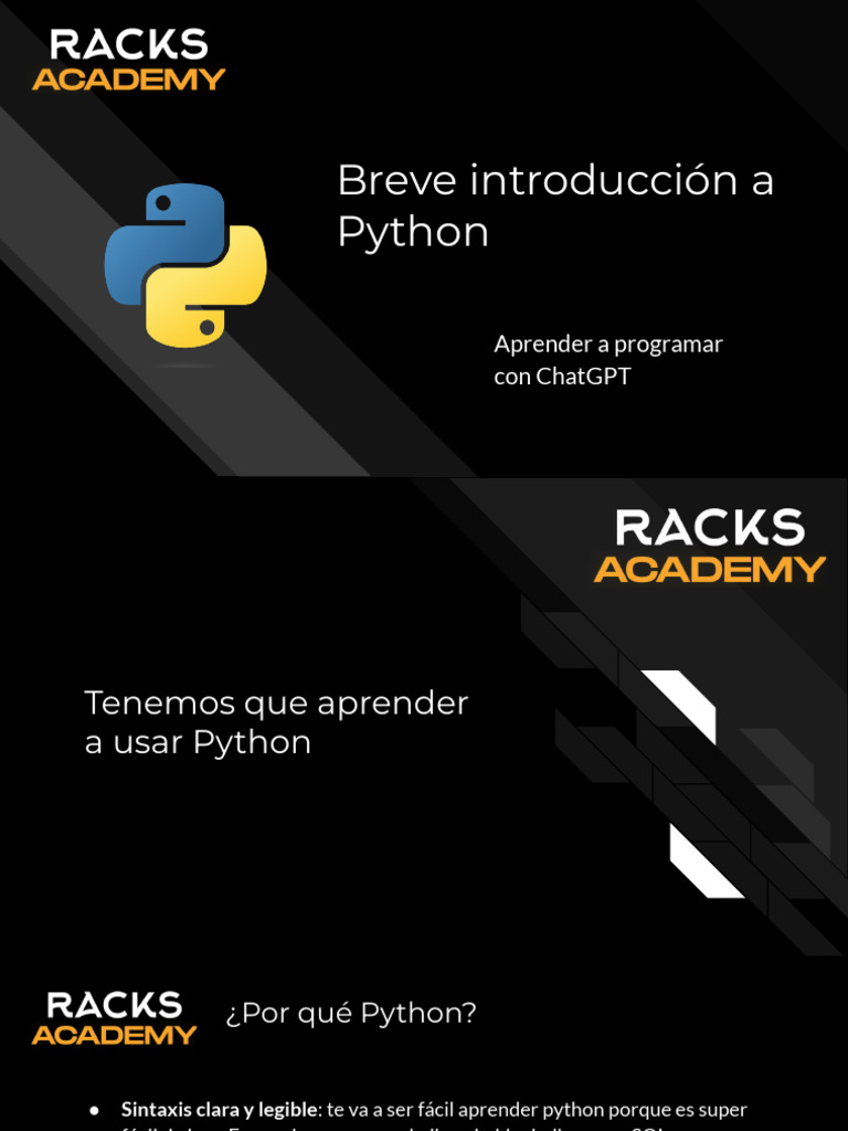 Programacio N en Python Con ChatGPT 2 | PDF | Python (lenguaje de programación) | Interfaz de ...