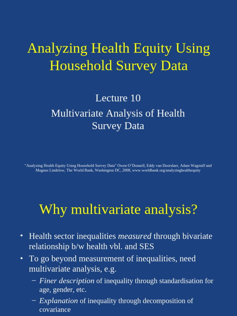 L10 Multivariate Analysis | PDF | Sampling (Statistics) | Ordinary Least Squares