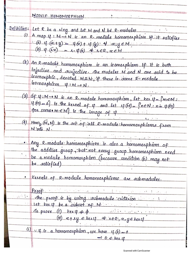 Module Homomorphism | PDF