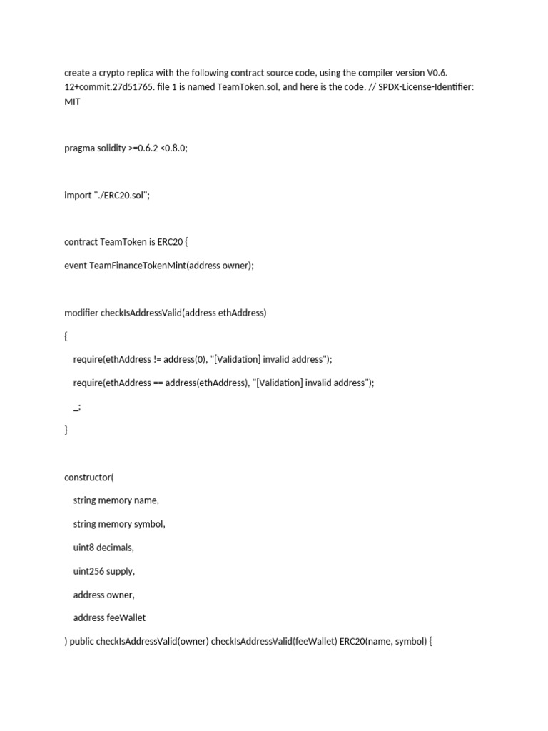 Smart Contract code-WPS Office | PDF | String (Computer Science ...
