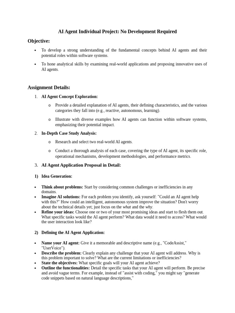 Understanding AI Agents: A Project Guide | PDF | Artificial ...