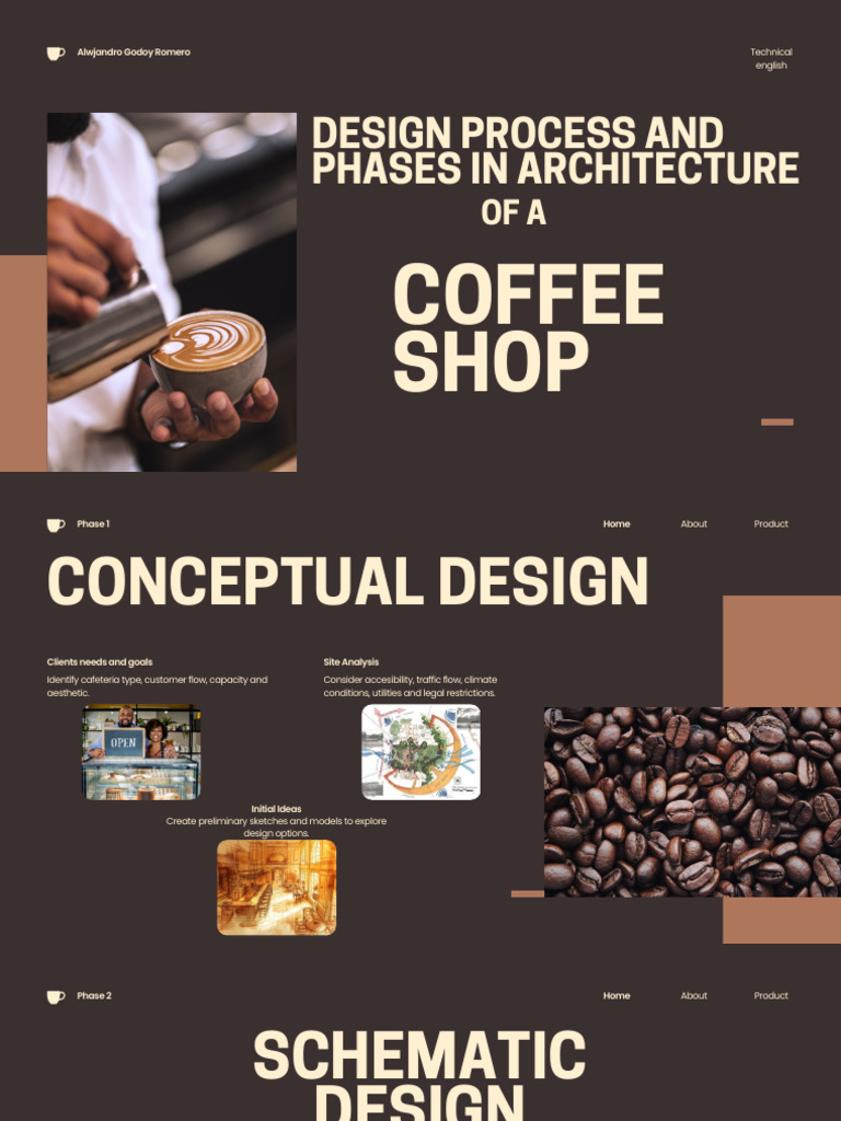 Coffee Shop Design Process Phases | PDF