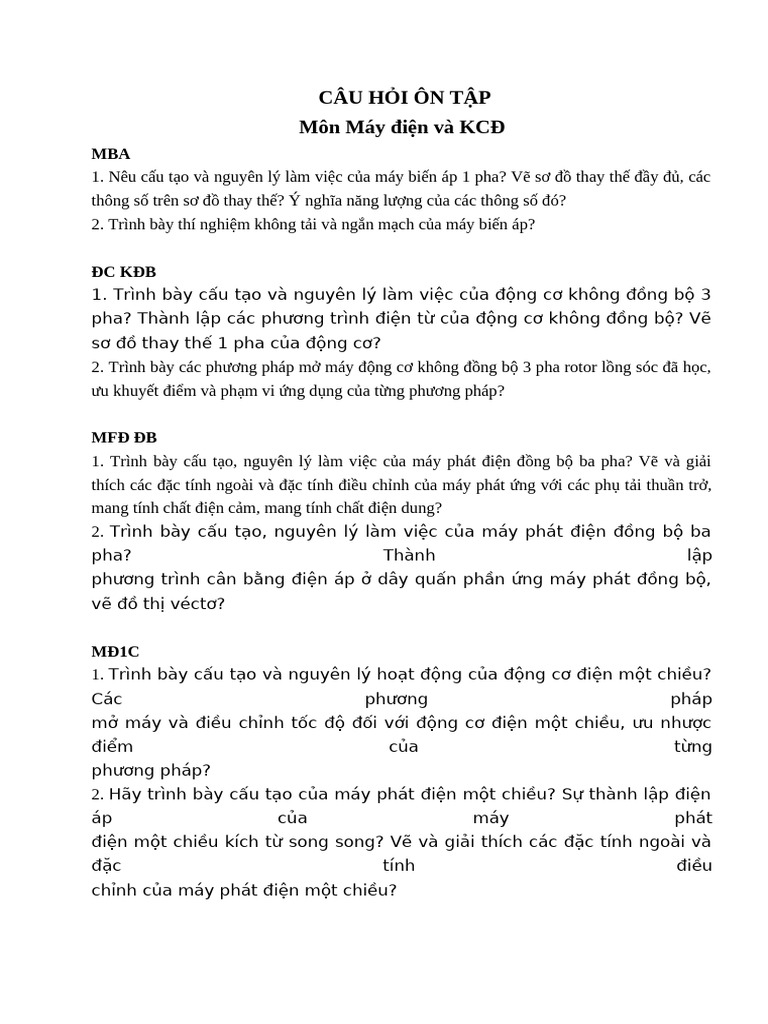 De Cuong On Tap Phan Ly Thuyet MDKCD Utc | PDF