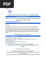 Gotranscript Transcription Guidelines (Adapted For Bahasa Indonesia) Revised | PDF