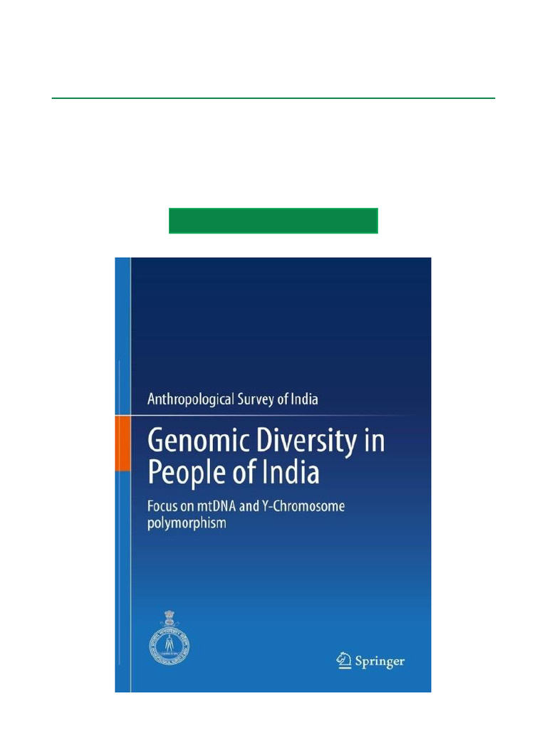 Genomic Diversity in People of India Focus On mtDNA and Y Chromosome ...