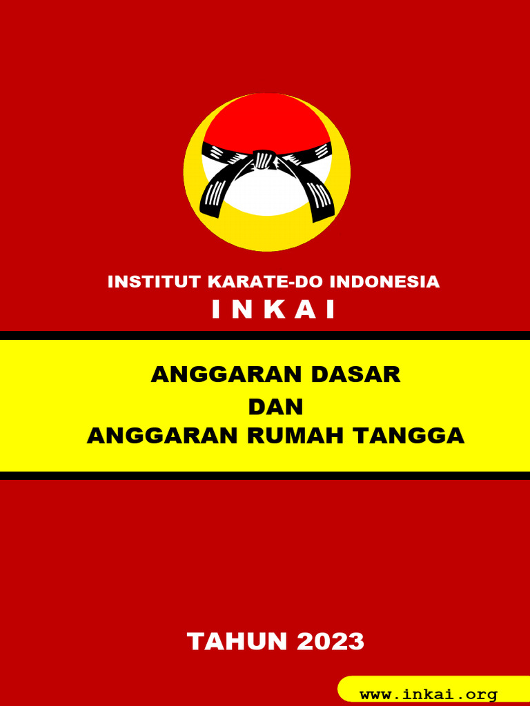 Anggaran Dasar INKAI 2023 | PDF
