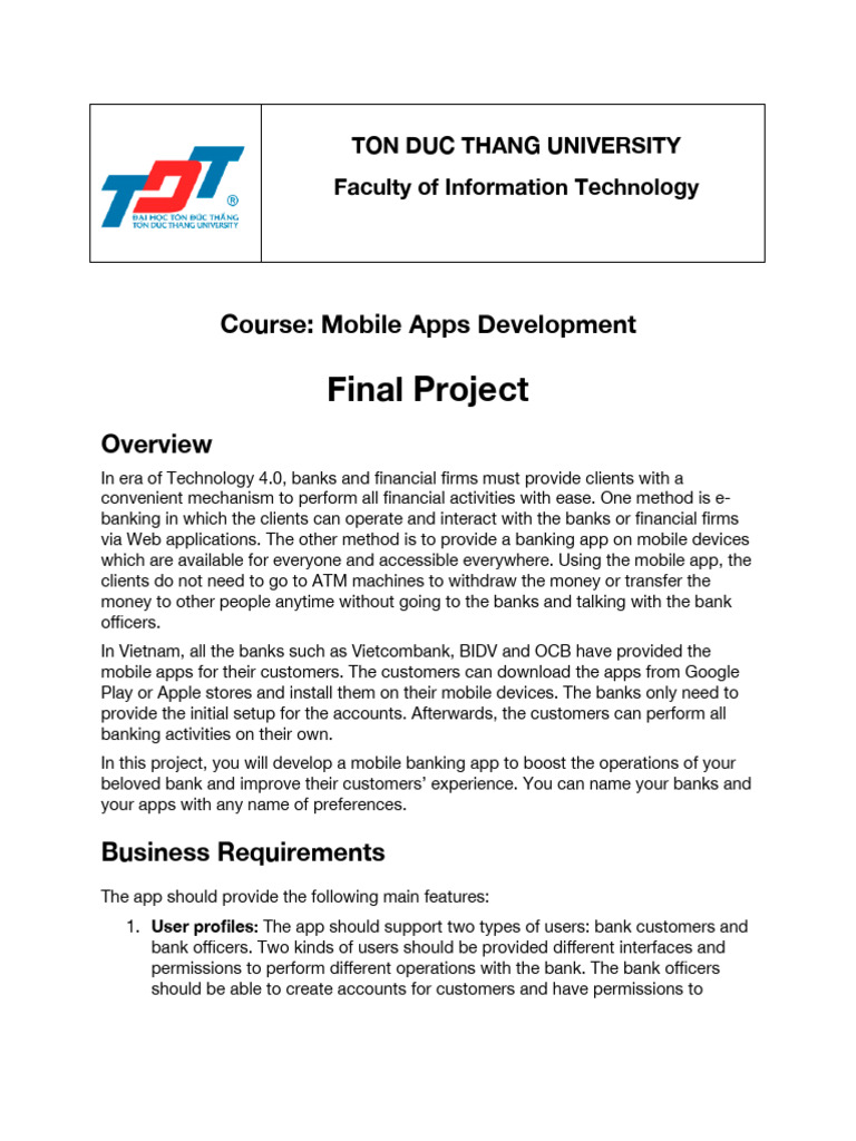 FinalProject 2024 2025 | PDF | Mobile App | Computing