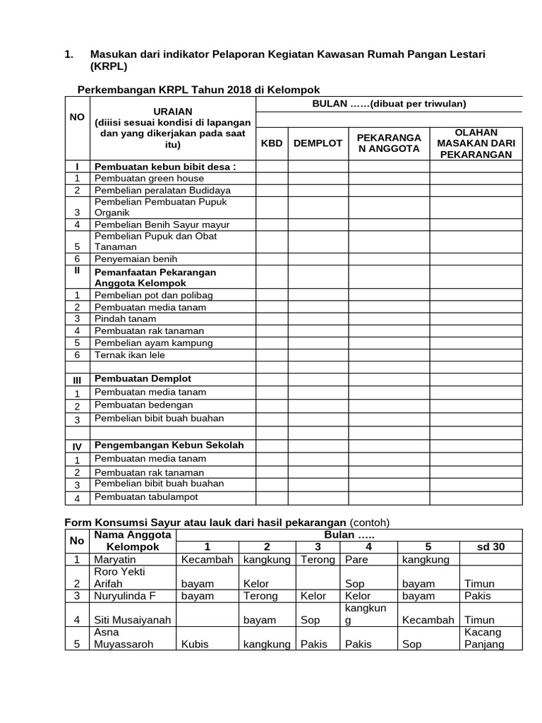 Indikator KRPL Atau P2L | PDF