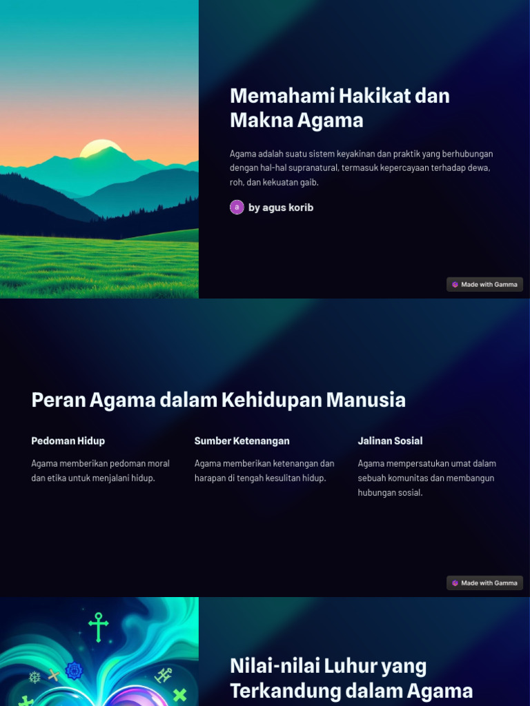 Memahami Hakikat Dan Makna Agama | PDF