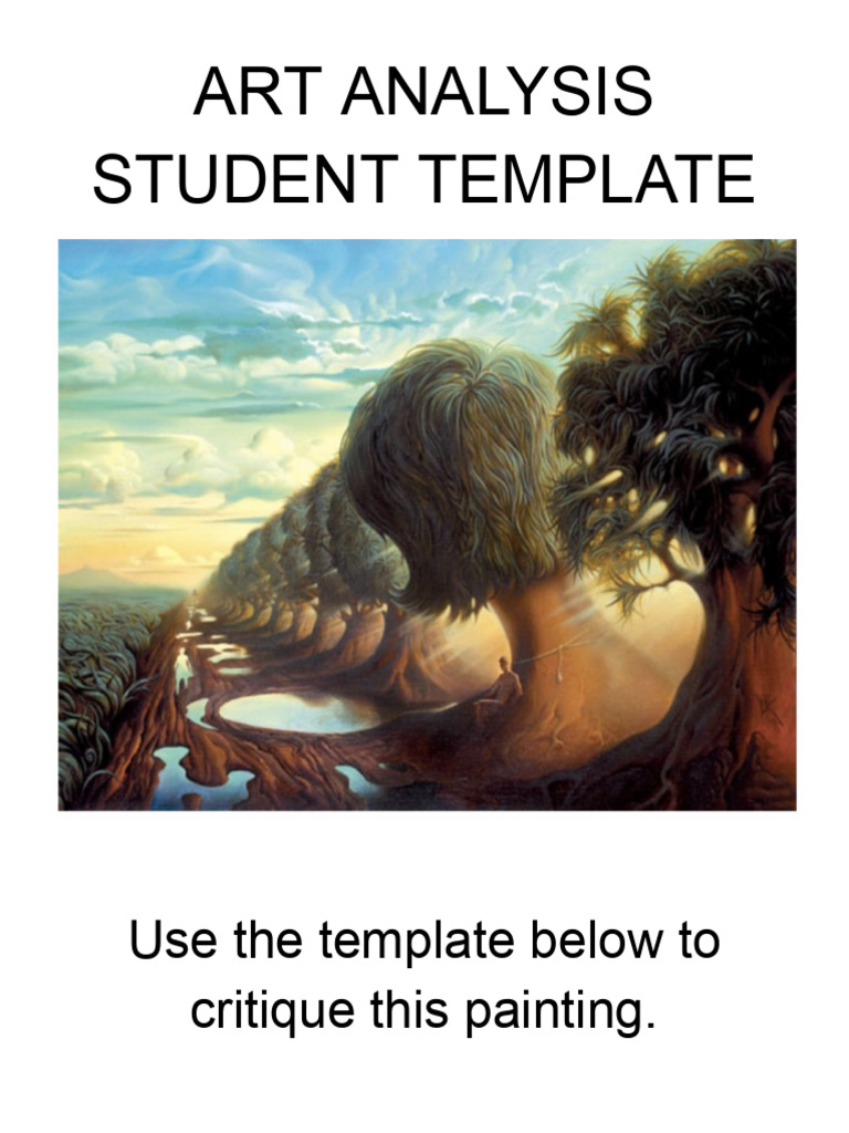 Art Analysis Template for Students | PDF | Paintings