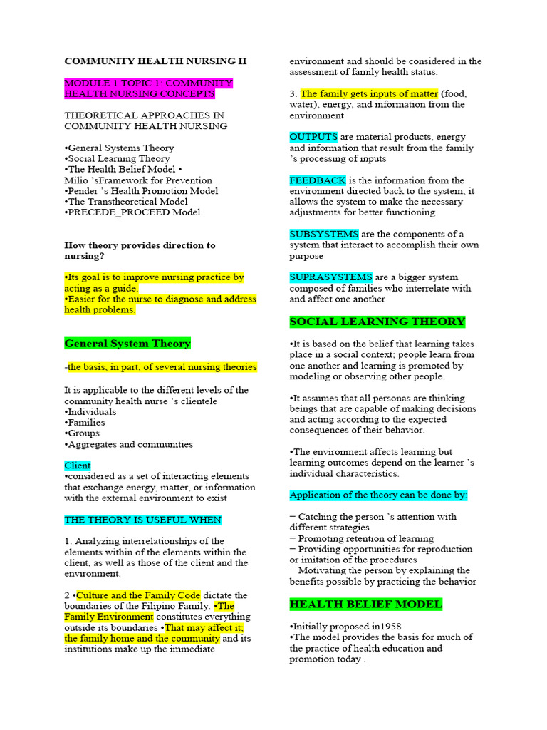 CHN Ii Final Exam Reviewer | PDF | Epidemiology | Evaluation