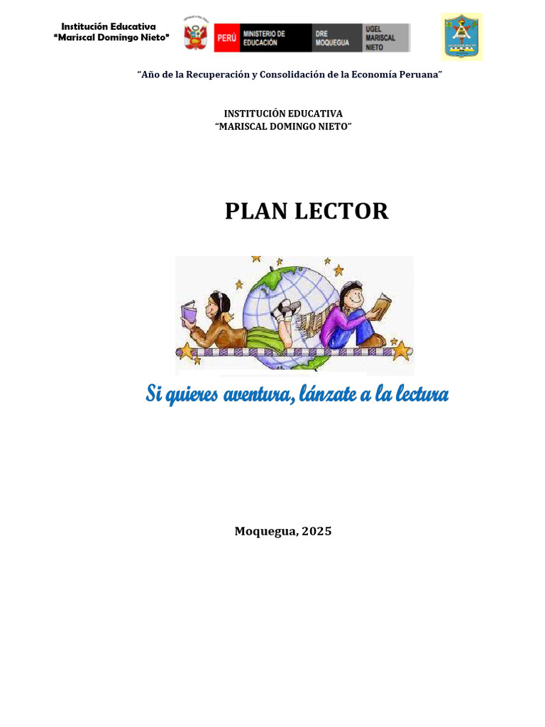 PLAN LECTOR MDN 2025-Lucila | PDF | Evaluación | Enseñando