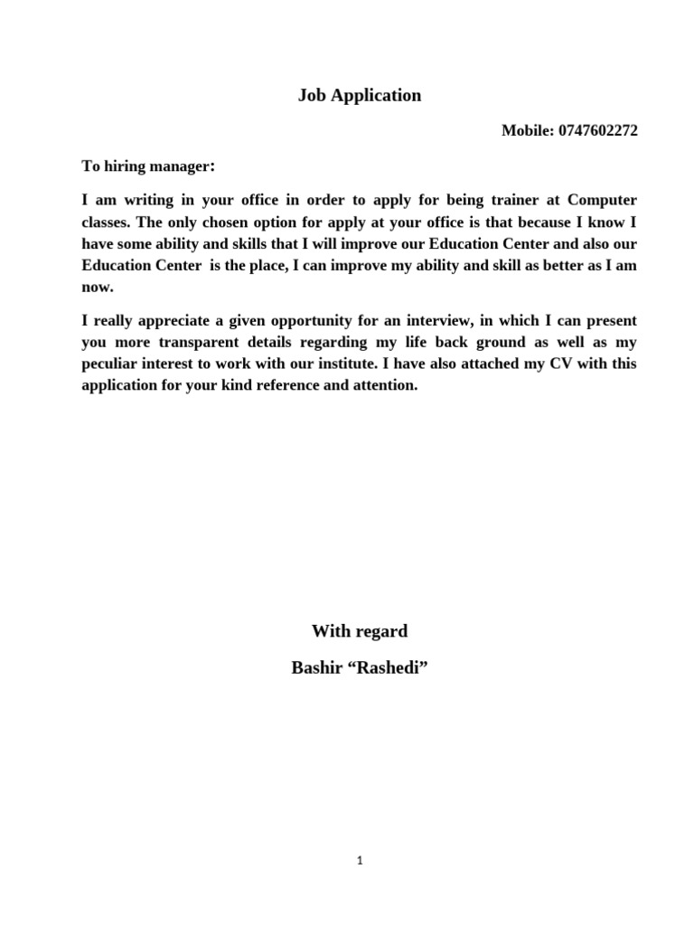 Bashir Rashedi's CV | PDF | Computing