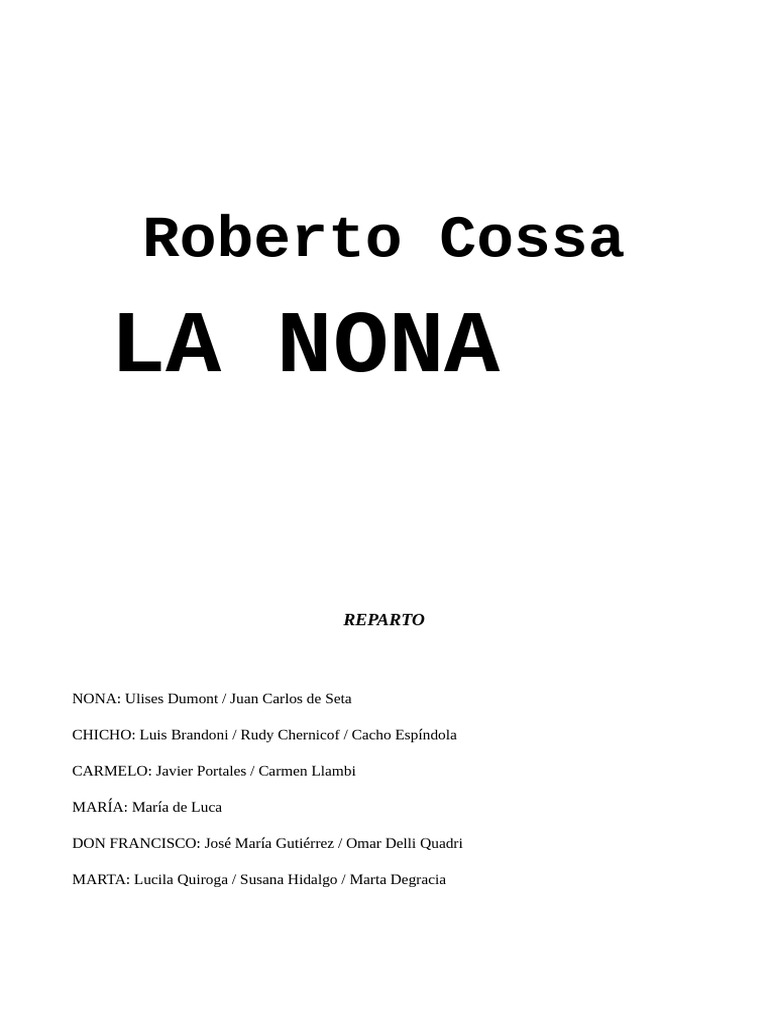 La Nona | PDF