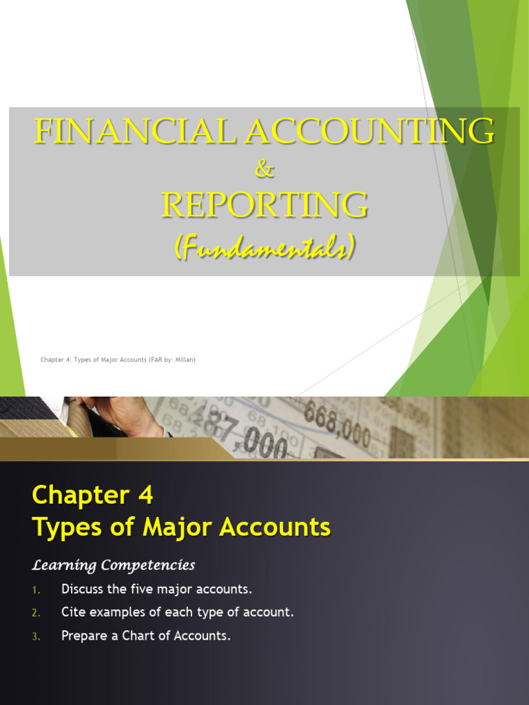 Chapter 4 - Types of Major Accounts | PDF | Expense | Balance Sheet