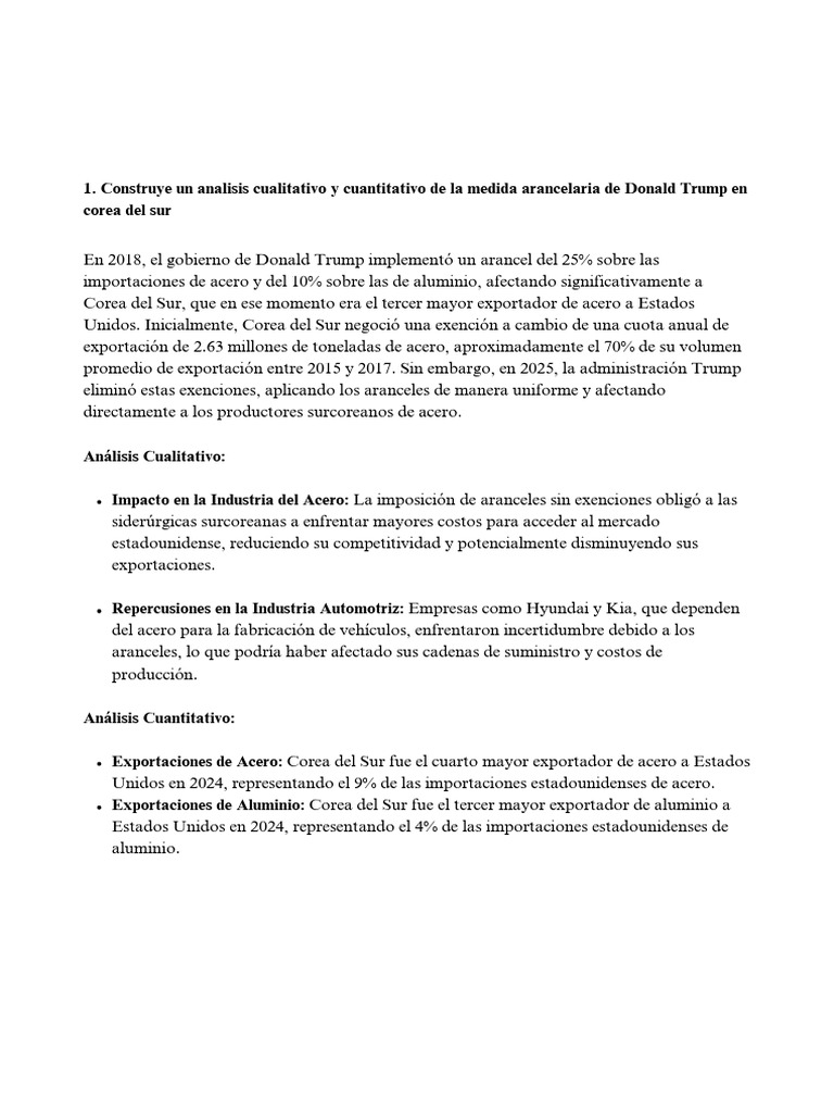 Arran Celes | PDF | Arancel | Corea del Sur