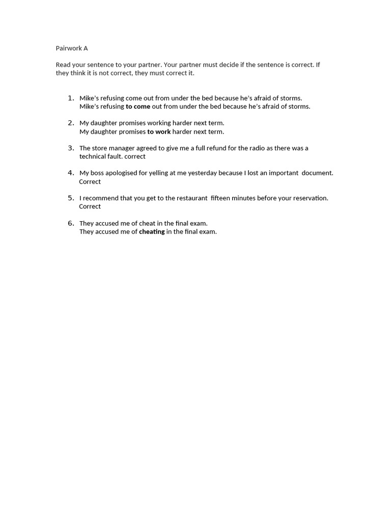 Sentence Correction Practice Guide | PDF