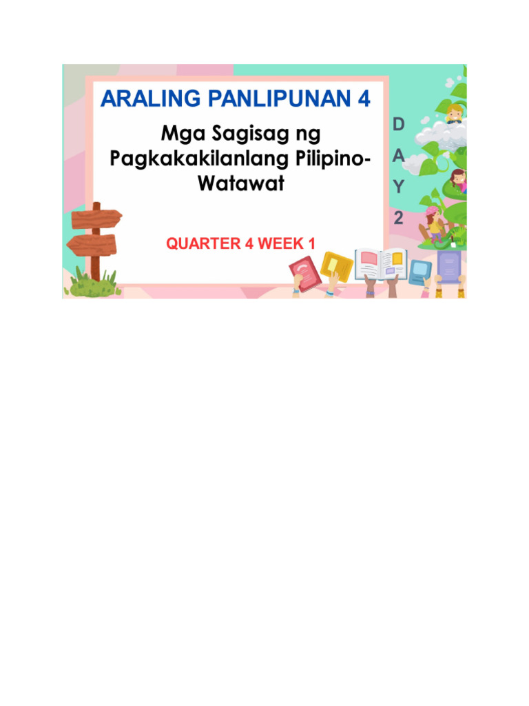 Aral Pan.q4 WK 1 Day2 | PDF