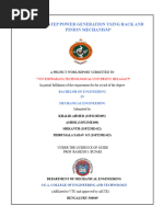 Footstep Power Generation Project Report | PDF | Nut (Hardware) | Screw