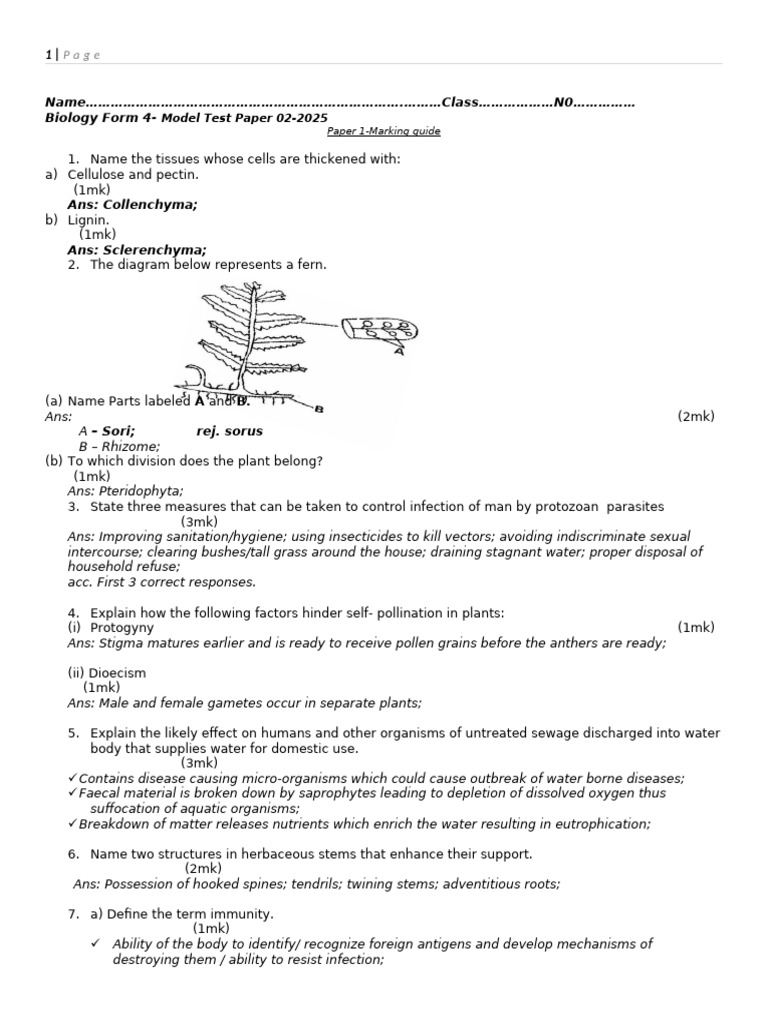 MTP-2 - Ms-11-March-2025-1 | PDF | Photosynthesis | Glucose