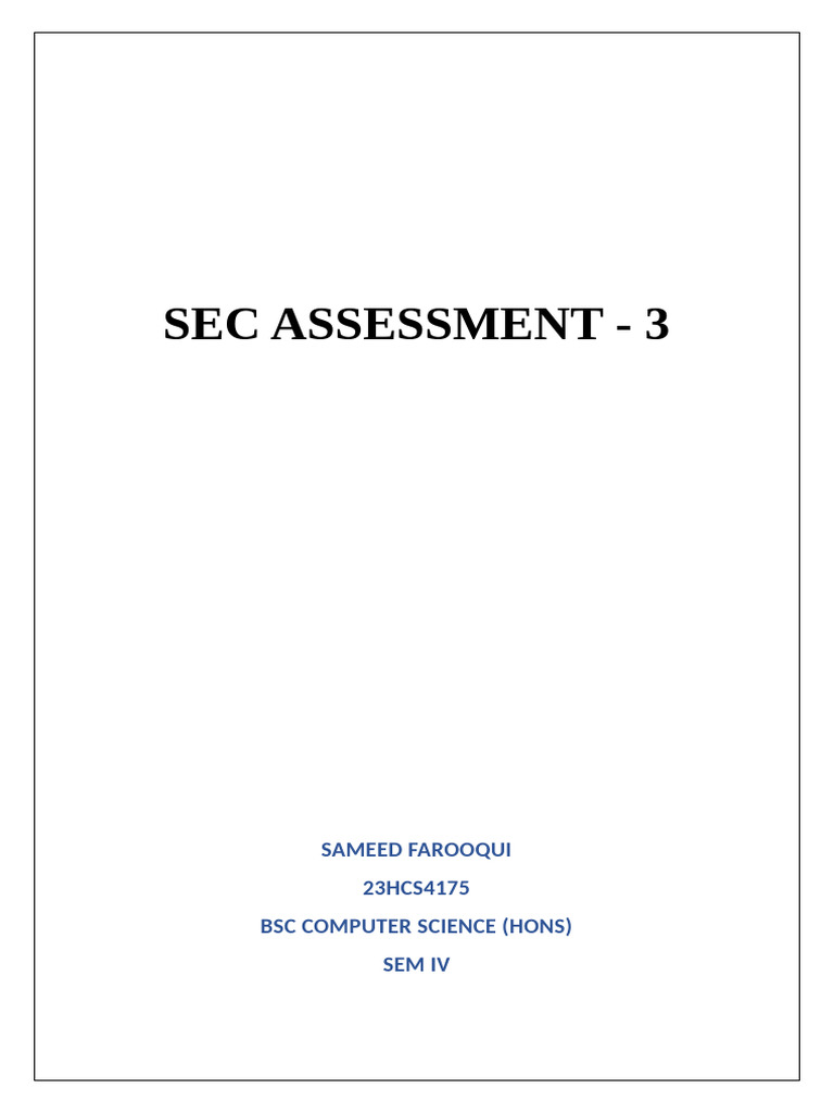 Sameed 4175 Sec | PDF