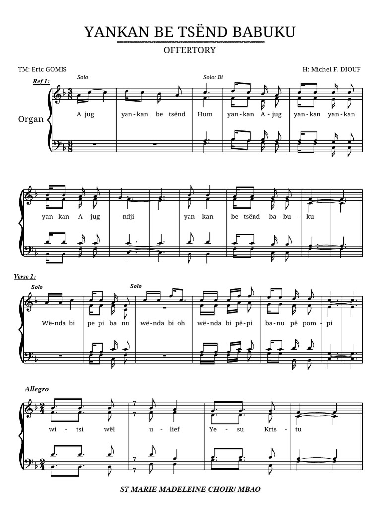 Yankan Be Tsënd Babuku | PDF