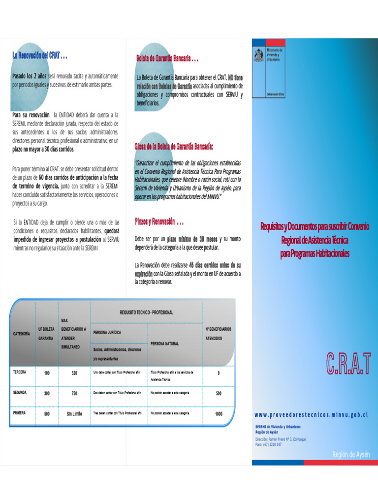 Folleto - CRAT 2017 | PDF