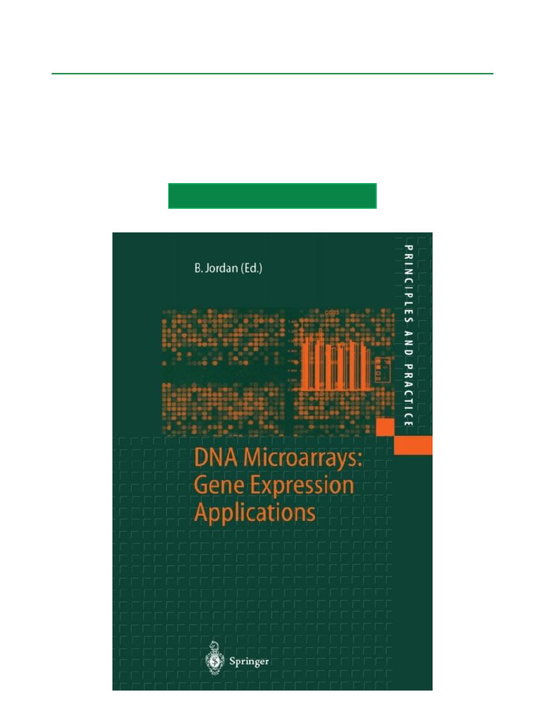 DNA Microarrays Gene Expression Applications - 1st Edition Complete Book Download | PDF | Dna ...